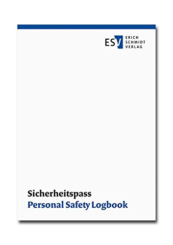 Sicherheitspass: Personal Safety Logbook : Michael Larisch: Amazon.de: Bücher