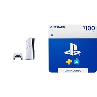 Amazon.com: Bundle of PlayStation®5 console (slim) + $100 PlayStation ...