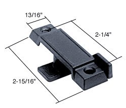 CRL Window Sash Lock; 2-1/4 Screw Holes for Krestmark Single Hung ...