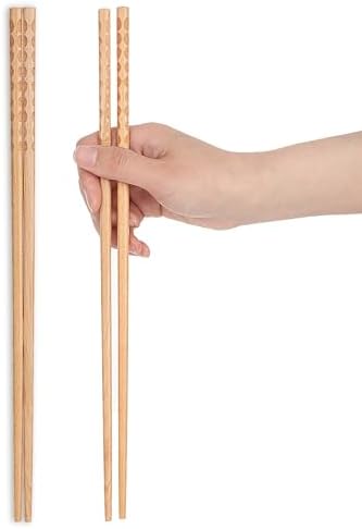 Amazon.com: 16.5 Inches Cooking Chopsticks, 2 Pairs Wooden Long Chop ...