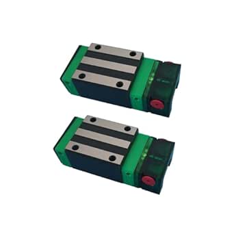 Mssoomm HGH20CA Carriage Slider Block, 2pcs HGH20CA Square Bearing ...