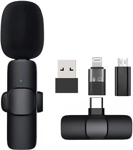 Eyetech K8 Wireless Microphone, Digital Mini Portable Recording Clip ...