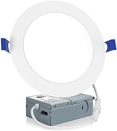 Meconard 4 Pack 6 Inch Ultra-Thin LED Recessed Ceiling Light, 3000K/4000K/5000K Selectable ...