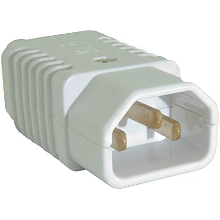 3 Pin Kettle Female Plug IEC Mains Connector C13 6A : Amazon.co.uk ...