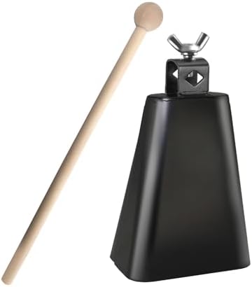 Steel Cowbell with Stick, Noise Makers Hand Metal Percussion Cow Bells ...