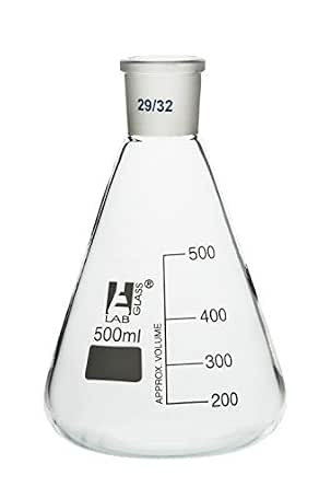Erlenmeyer Flask, 500ml - 29/32 Joint, Interchangeable - Borosilicate ...
