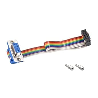 DMiotech 1 Pack FC-10 to DB9 Female Flat IDC Rainbow Ribbon Cable 20cm ...
