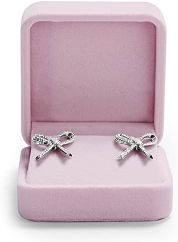 Udewo 2 PCS Earring Gift Boxes, Velvet earring Box Single With Lids ...