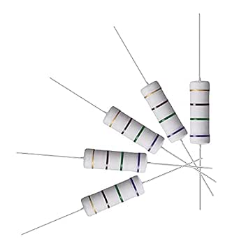 uxcell 10Pcs 750 Ohm Resistor, 5W 5% Tolerance Metal Oxide Film ...