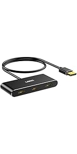 Amazon.com: Displayport to Dual DisplayPort Splitter Adapter,4K60Hz MST ...