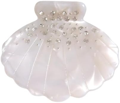 Amazon.com : Colorful Shell Acetate Hair Clip,Acetate Hair Clips,Small ...