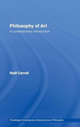 Amazon.com: Philosophy of Art: A Contemporary Introduction (Routledge ...