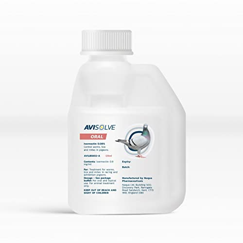 Naqua Avisolve Oral 125ml Ivermectin for Pigeons – Avery Wormer Avian ...