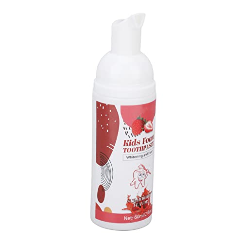 Kids Foam Toothpaste, 60ml Strawberry Flavor Rich Calcium Teeth ...