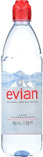 Amazon.com: Evian Natural Spring Water, 11.2oz Glass Bottle (Pack of 10 ...