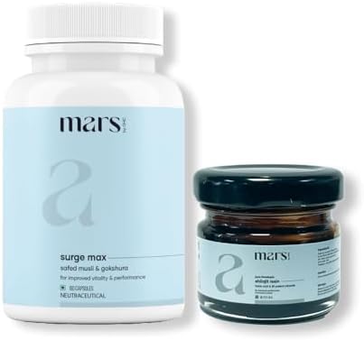 Amazon.com: mars by GHC Pure Shilajit Resin & Surge Max (60 N) Combo ...