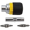 Klein Tools 32593 Multi-bit Ratcheting Screwdriver, 6-in-1 Stubby Tool ...