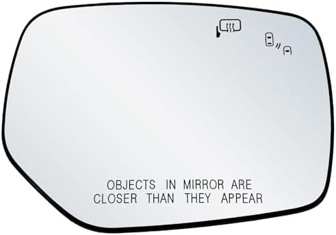 Amazon.com: Passenger Side Mirror Glass Assembly With Plastic Backing ...