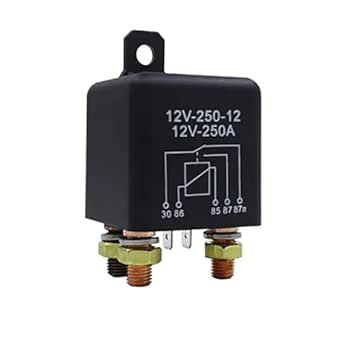 5P Car Relay 12V 24V 250A Continuous Type Terminal Automotive Starter ...