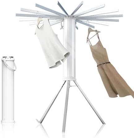 Amazon.com: Zejoot Tripod Clothes Drying Rack, Space Saving Aluminum ...