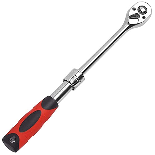 Nvanvmm 72-Tooth Adjustable Socket Ratchet Wrench 1/2 inch Extendable ...