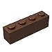 Amazon.com: Classic Brick Block Bulk, Brick Brown 1x4, Building Bricks ...