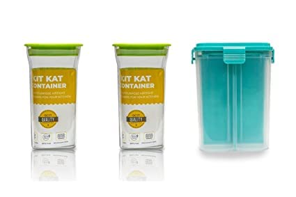 ARV MEGAHOUSE Kitkat Air Tight Jar Food Storage Container Set and 4 ...