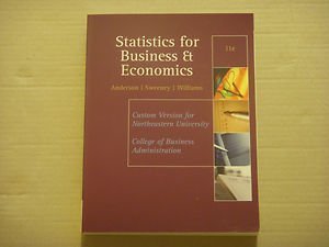 Statistics for Business and Economics 11th (Eleventh) Edition - Custom ...