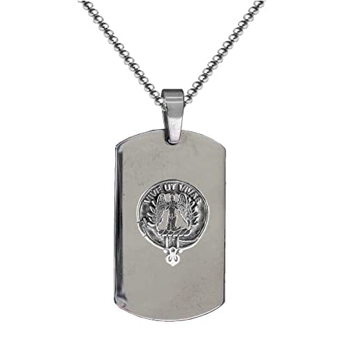 Amazon.com: Falconer Scottish Clan Crest Stainless Steel Dog Tag ...