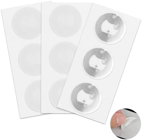 DSLSQD 50 Pieces NFC Tags, 25mm Round NFC Stickers 215 Chip NFC Tags ...