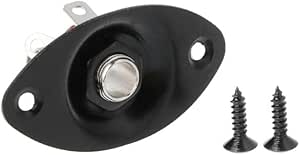 Amazon.com: Electric Guitar Bass Jack Socket Output Input Jack Cover ...