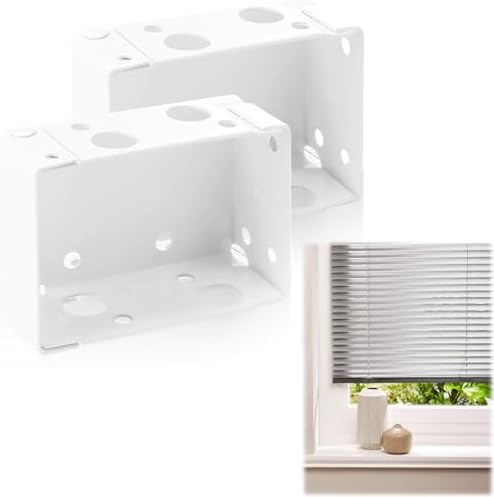 2Pcs Venetian Blind Fittings Brackets,Window Blind Brackets Pair,White ...