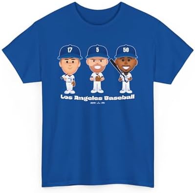 Ryno Sports Los Angeles Baseball Players Body Trio Unisex T-Shirt with ...
