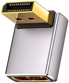 Amazon.com: 8K DisplayPort 1.4 Adapter 90 Degree and 270 Degree Gold ...