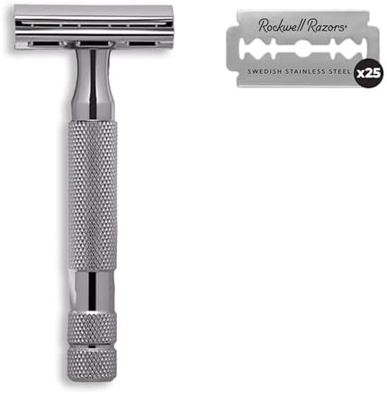 Amazon.com: Rockwell Razors 2C Safety Razor with 25 Blades, 6 Piece Set ...
