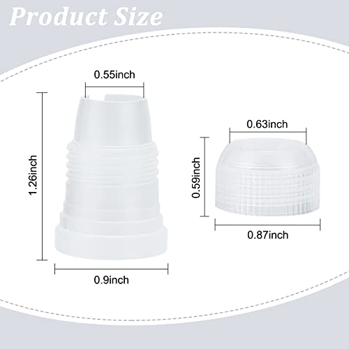 WEBEEDY 50 Pack Plastic Standard Couplers Baking Cake Decorating Piping ...