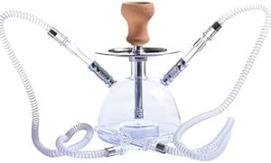 Amazon.co.jp: Shisha Body Half Round Hookah Starter Kit Acrylic Smoking ...