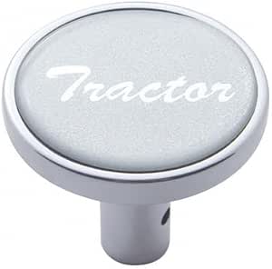United Pacific 23339"Tractor" Long Air Valve Knob - Silver Glossy ...