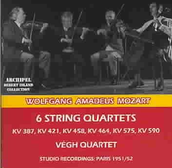 Wolfgang Amadeus Mozart, Vegh Quartet, Sandor Vegh, Sandor Zoldy ...