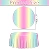 QUERICKY 3 Pack Pastel Rainbow Tablecloths for Round Table, 210x210cm ...