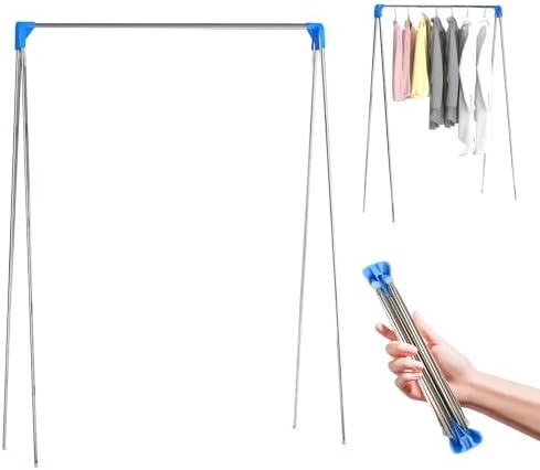 YUANYUU Stainless Steel Drying Rack, Extendable & Foldable Clothes Rail ...