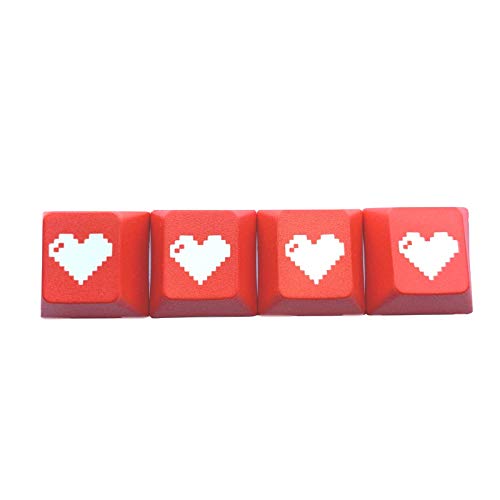 5 Side Dye Subbed Pbt Keycaps Love Heart Keycaps 4 | Desertcart INDIA