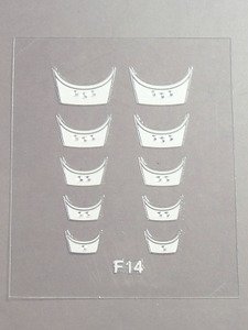 Amazon.com: White French Tip Jeweled Nail Stickers/Decals : Beauty ...