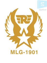 SIGN EVER Star Wings MLG 1901 Logo Stickers for Royal Enfield Bullet ...