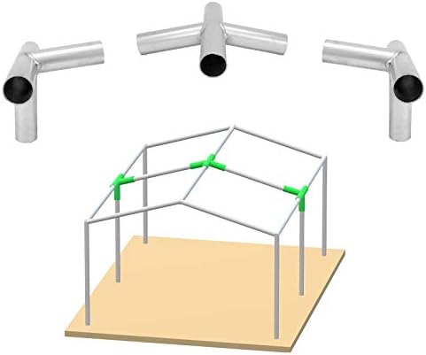 Amazon.com : Canopy Fittings 1-3/8" High Peak Carport Connectors 3 Way ...