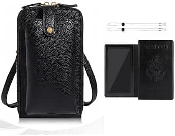Amazon.com | labato Small Crossbody Bag for Women + Passport Holder ...