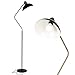 Brightech Swoop LED Floor Lamp, Tall Lamp with Adjustable Head, Modern ...