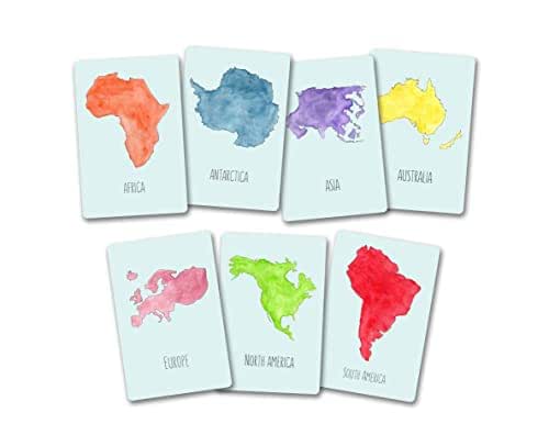 Amazon.com: 7 Continents Flash Cards : Toys & Games