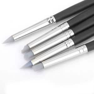 5pcs Flexible Rubber Shapers Clay Sculpting Fimo Modelling Tools ...