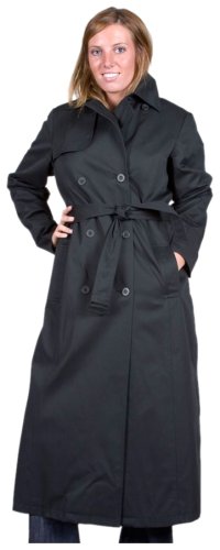 Pendleton Women's Missy Double Breasted Trench, Black, Size 8 : Amazon ...